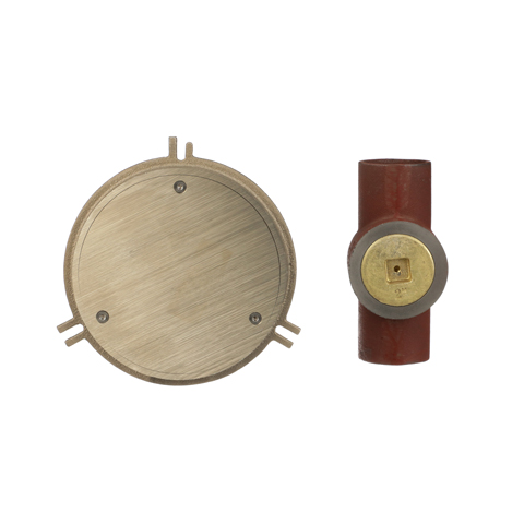 C1460-R Cast Iron Stack Cleanout with Plug and Round Cover - Mifab