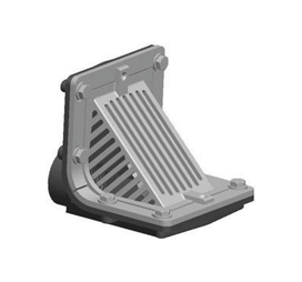 R1300T Scupper Drain with Angle Grate and Threaded Outlet – Mifab