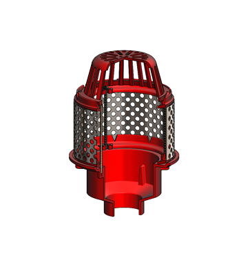 R1220-JC Medium Sump Roof Drain with Stainless Steel 6″ High Ballast ...